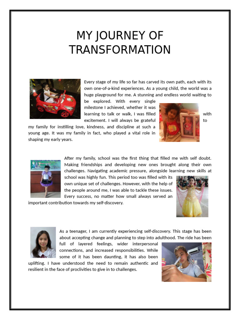My Journey of Self-Discovery and Growth | PDF
