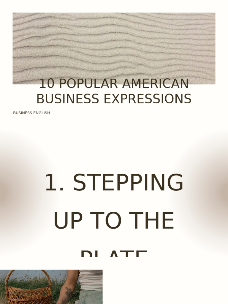 Top 10 American Business Expressions | PDF | Human Communication