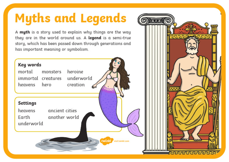 T L 1113 Story Genres Myths and Legends Display Posters - Ver - 1 | PDF