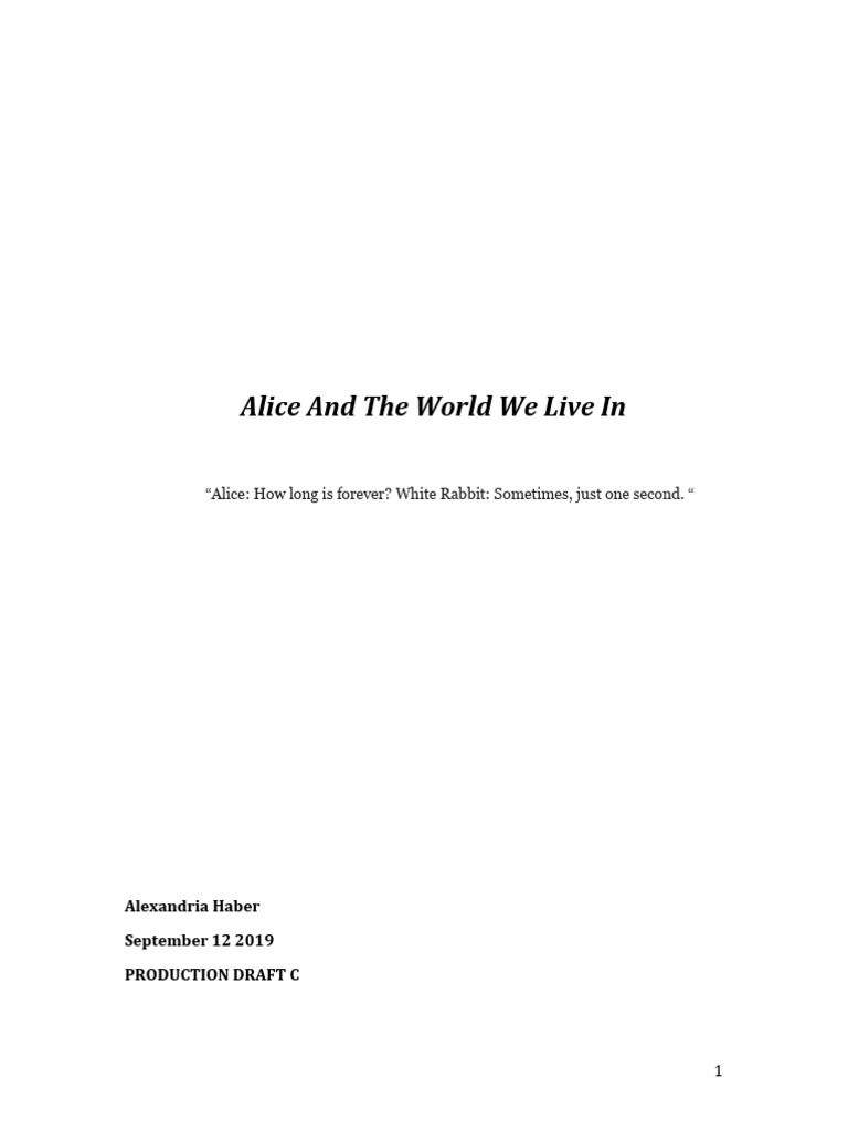 Alice | PDF | Memory