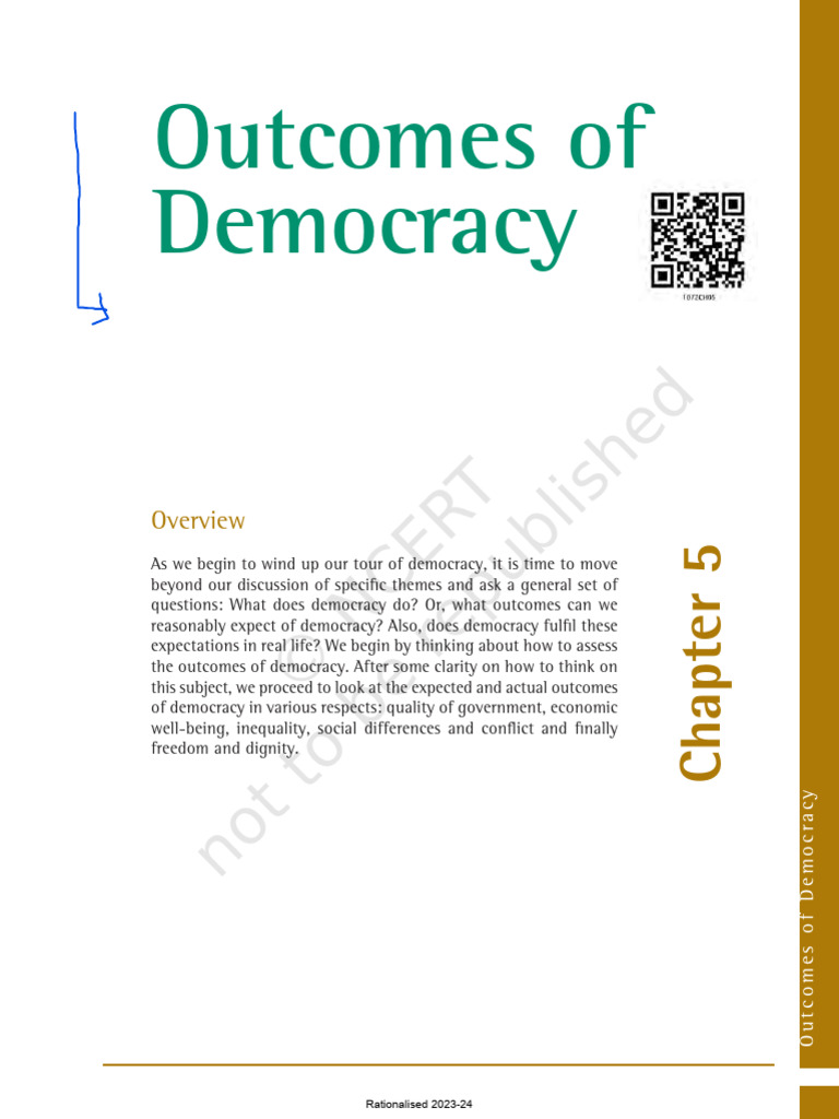 Chapter 5 - Outcomes of Democracy Textbook | PDF | Democracy ...