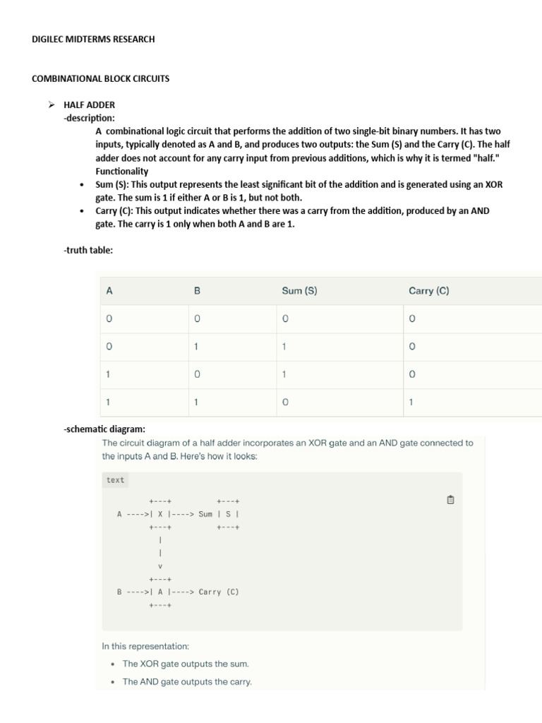 Digilec Midterms Research | PDF | Computer Engineering | Digital Electronics