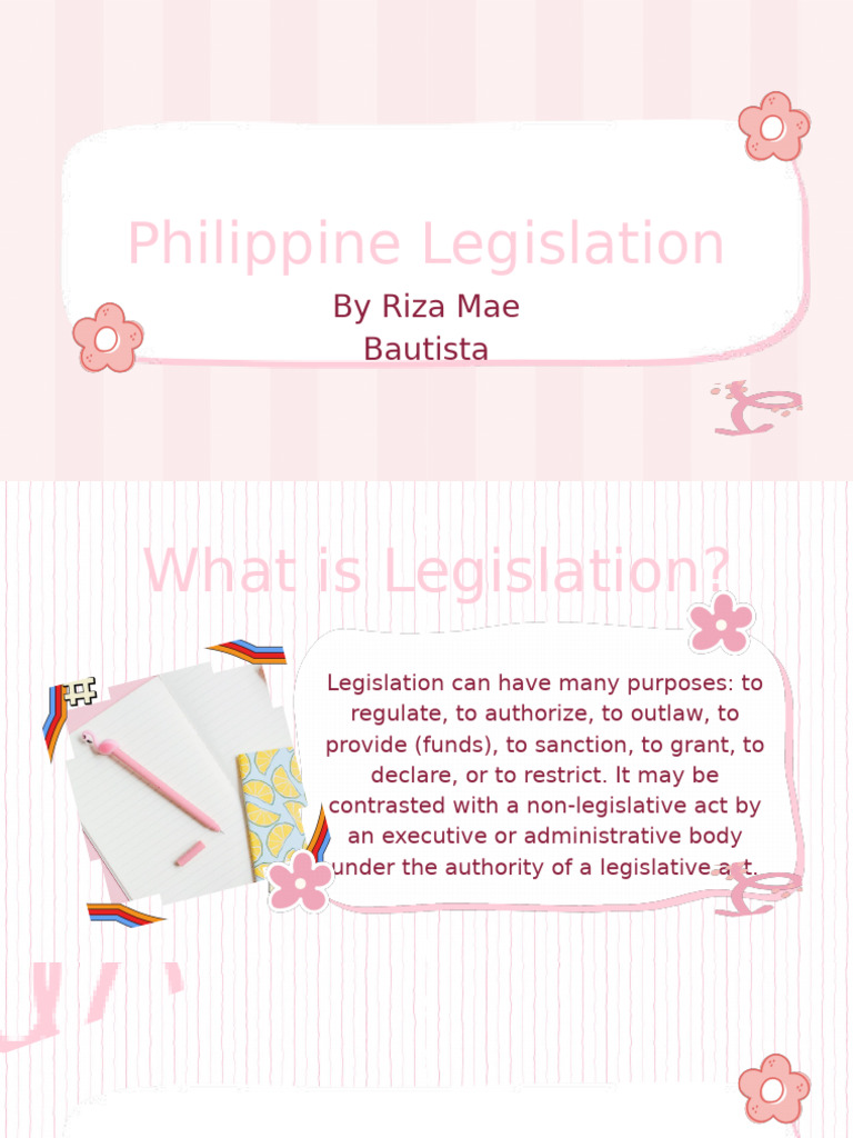 Philippine Senate Legislative Overview | PDF | Bill (Law) | United ...