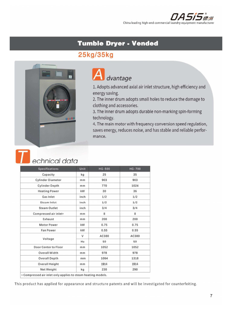 SCHG & DCHG Dryer Catalogue | PDF
