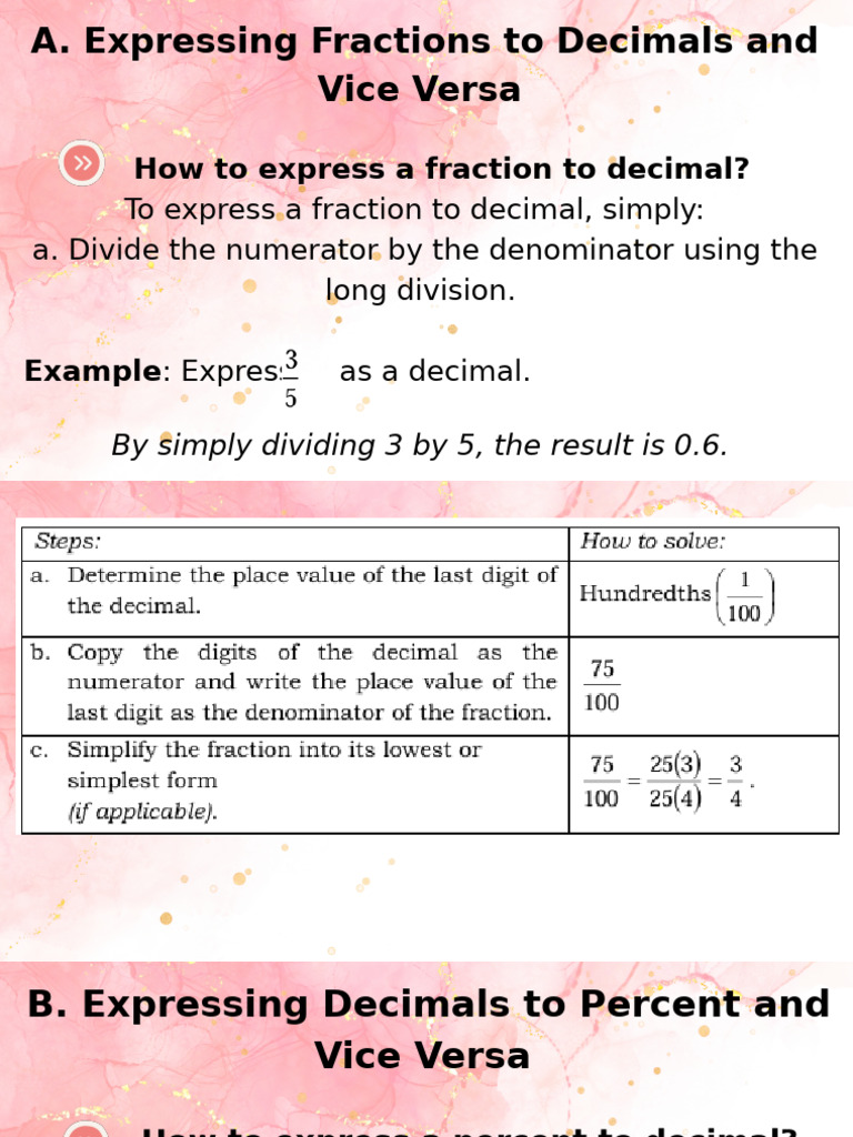 Week 3 Q1 Business Math Students Copy 2 | PDF | Percentage | Decimal