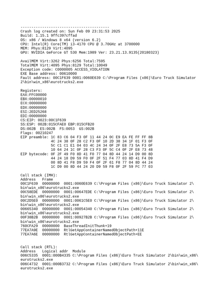 Game.crash | PDF | Computer Architecture | Operating System Families