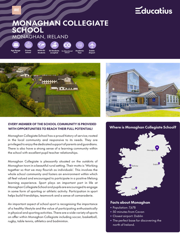 Monaghan Collegiate School (Co-Ed) - School Profile - 2024-25 | PDF ...