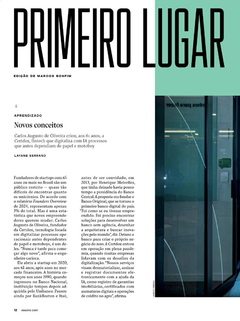 Aula 27C SERRANO, M. Novos Conceitos 3a Idade. Exame Ed 1266 - Agosto ...