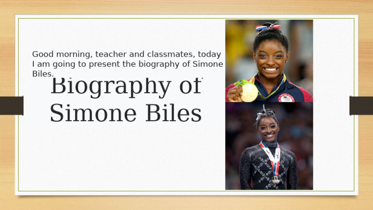 Biography of Simone Biles | PDF