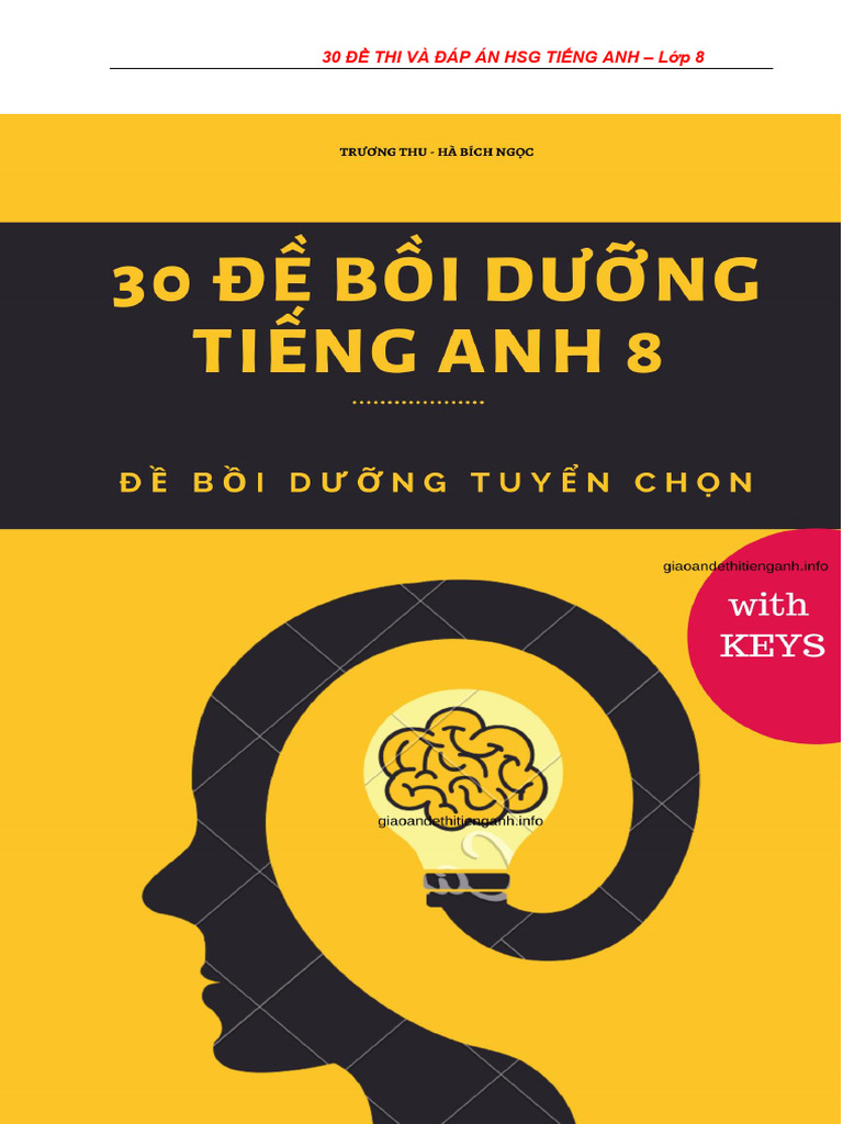 30 ĐỀ HỌC HSG 8 | PDF