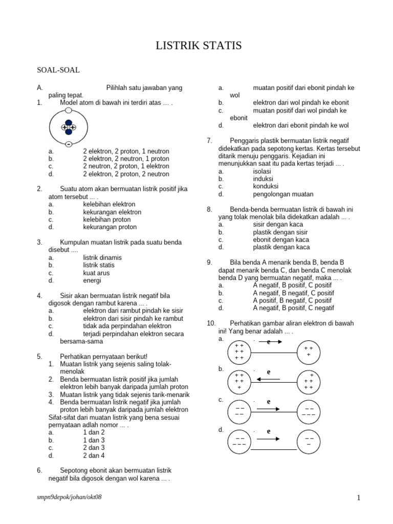 Soal Listrik Statis | PDF