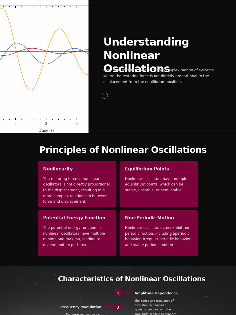 Nonlinear Oscillations | PDF | Oscillation | Resonance