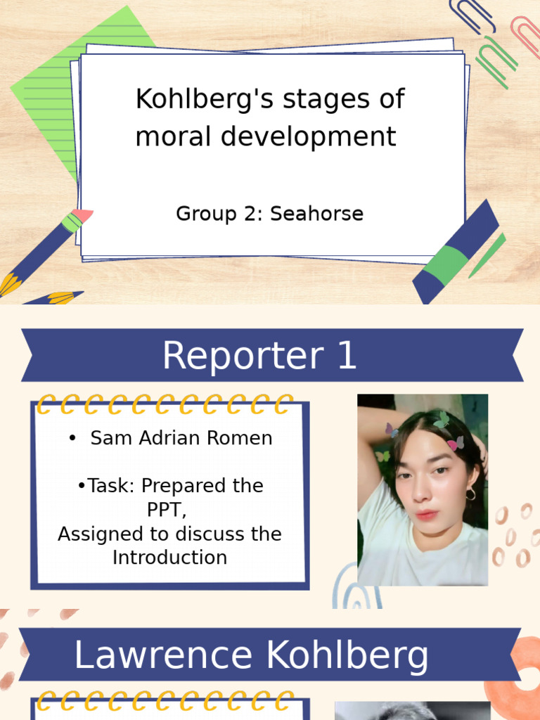 Kohlbergs Moral Development Edited 2 | PDF | Psychology | Behavioural ...