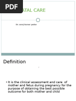 Antenatal Care Card | PDF | Gynaecology | Sexual Reproduction