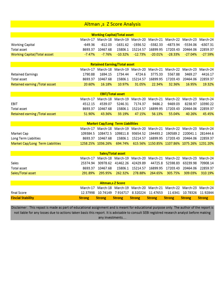 Financial Stability Analysis Report | PDF | Financial Accounting ...