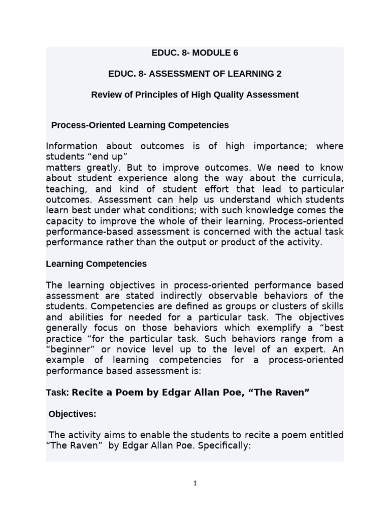 Module 6 Assessment of Learning 2 1ST Sem 2022 2023 | PDF | Educational ...