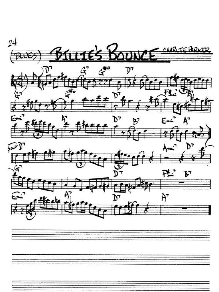 Billie's Bounce | PDF