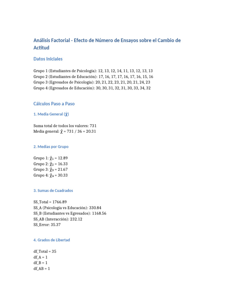ANOVA Factorial Analisis | PDF