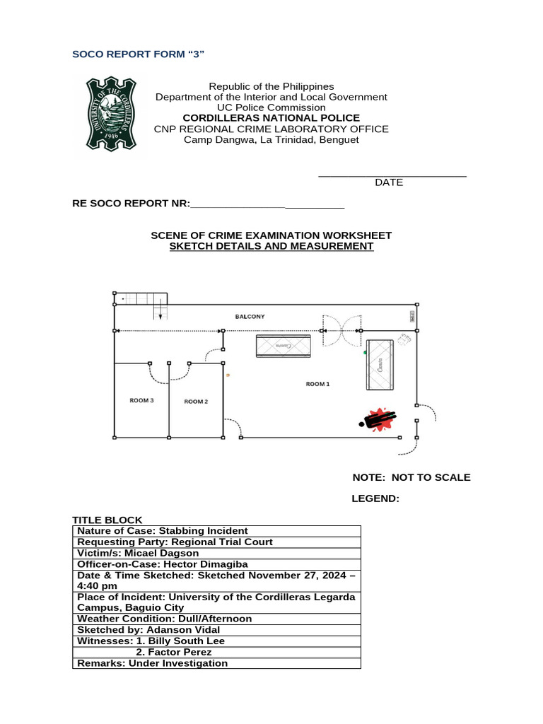 Soco Report Form 3 | PDF