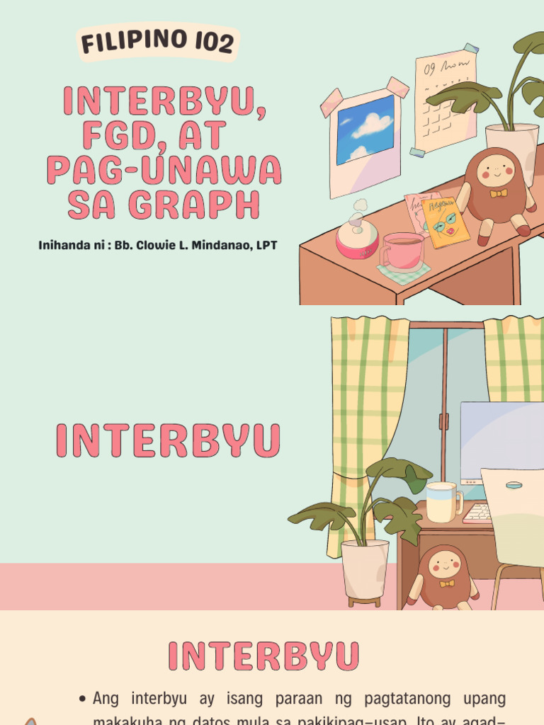 Interbyu, FGD at Pag-Unawa Sa Graph | PDF