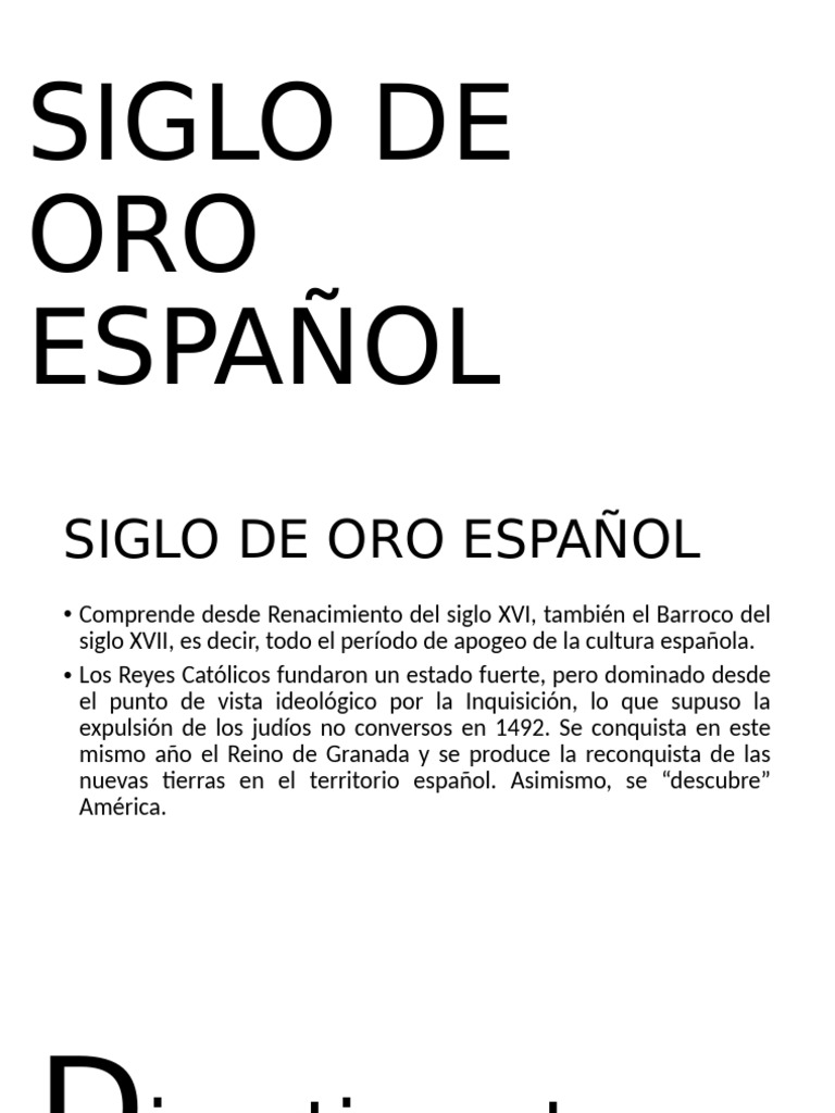 Siglo de Oro Español: Cultura y Arte | PDF