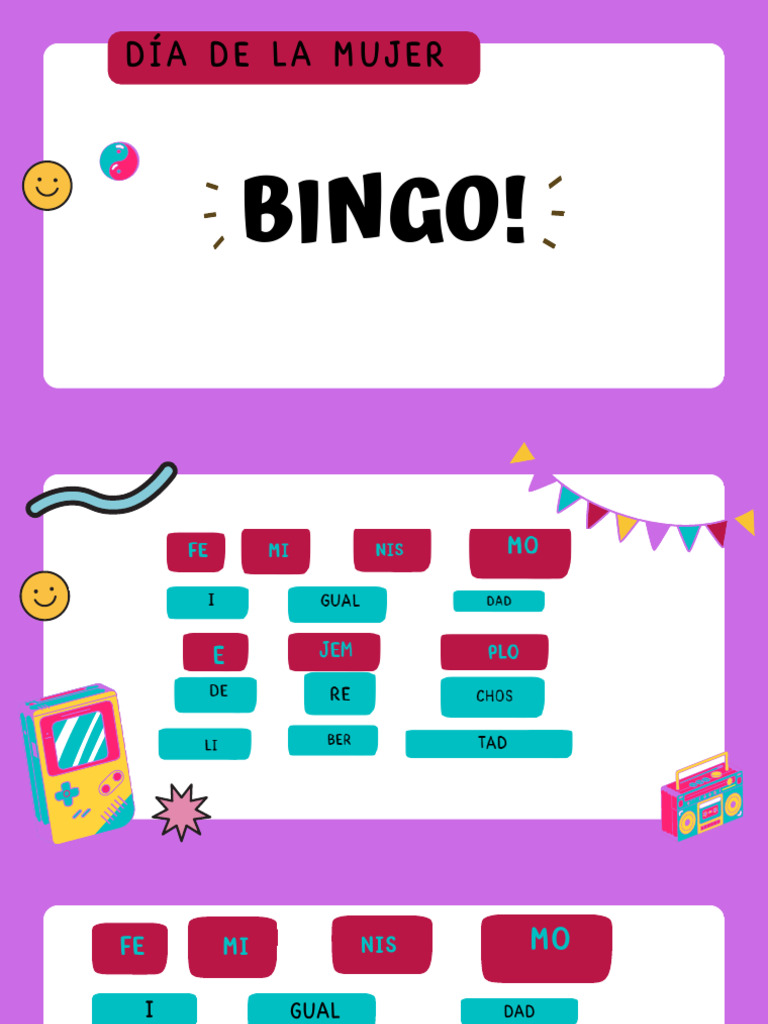 Bingo por la Igualdad de Género | PDF