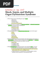 NCLEX Practice Questions on Shock | PDF | Shock (Circulatory) | Sepsis