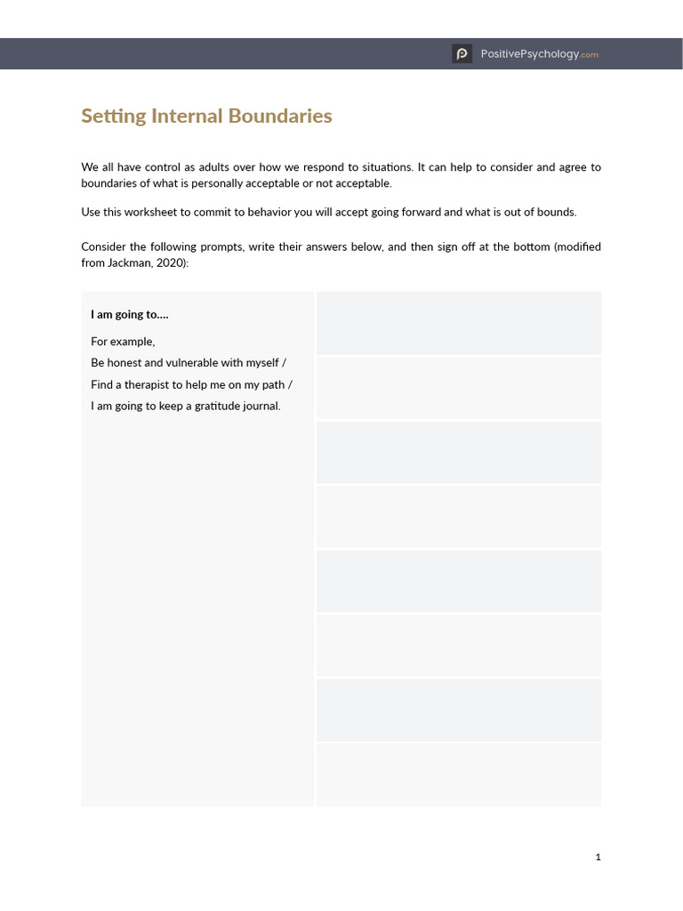Setting Internal Boundaries | PDF