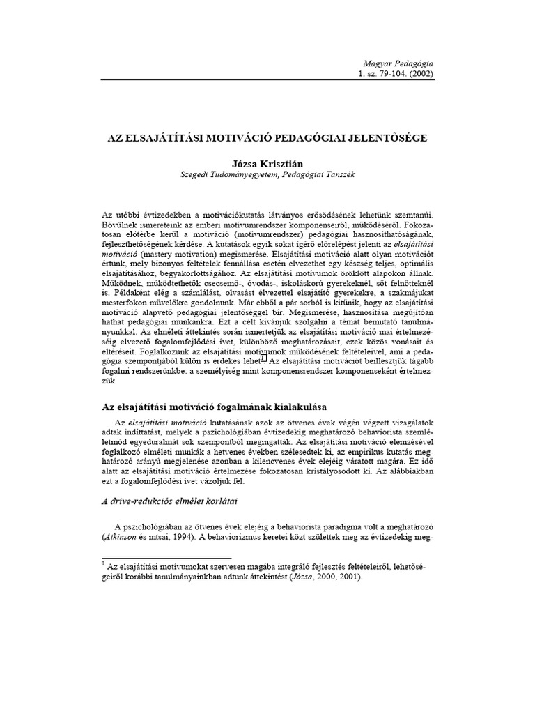 Jozsa Motivacio | PDF