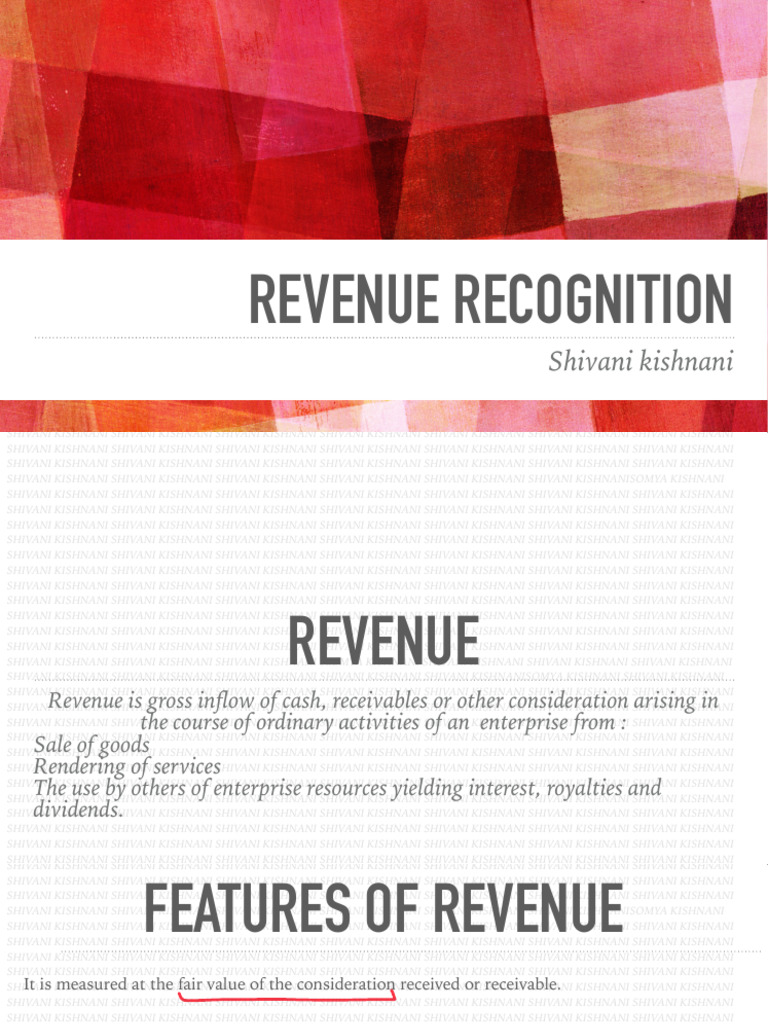 Revenue Recognition AS9 | PDF | Sales | Market (Economics)