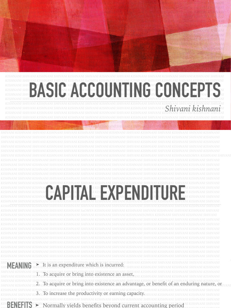 Basic Accounting Concepts | PDF | Expense | Debits And Credits