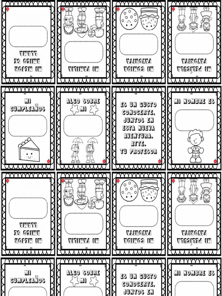 Mini Cuadernillo Todo Sobre Mi | PDF