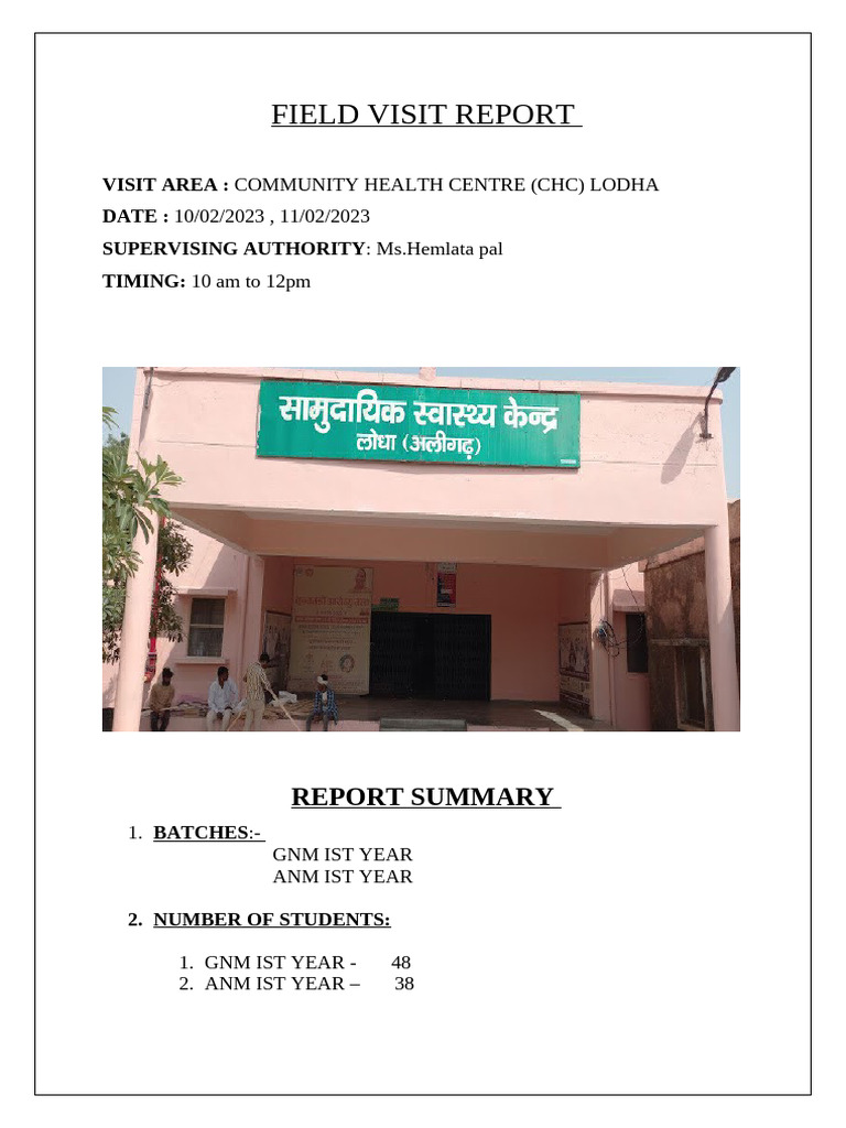 CHC Lodha Staffing Pattern Summary 2023 | PDF