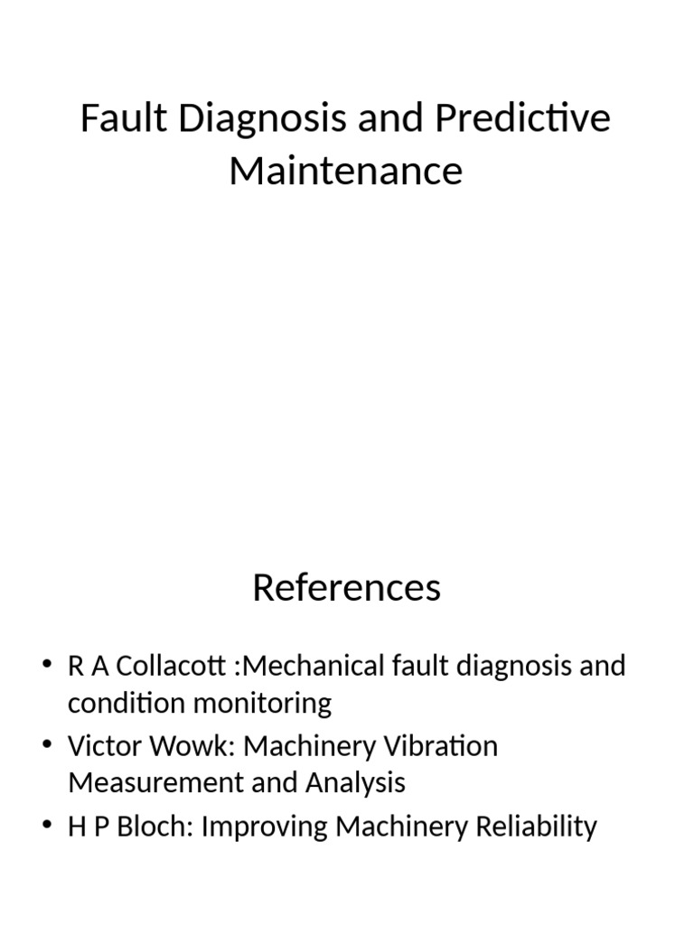 Fault Diagnosis & Predictive Maintenance Guide | PDF | Reliability Engineering | Thermography
