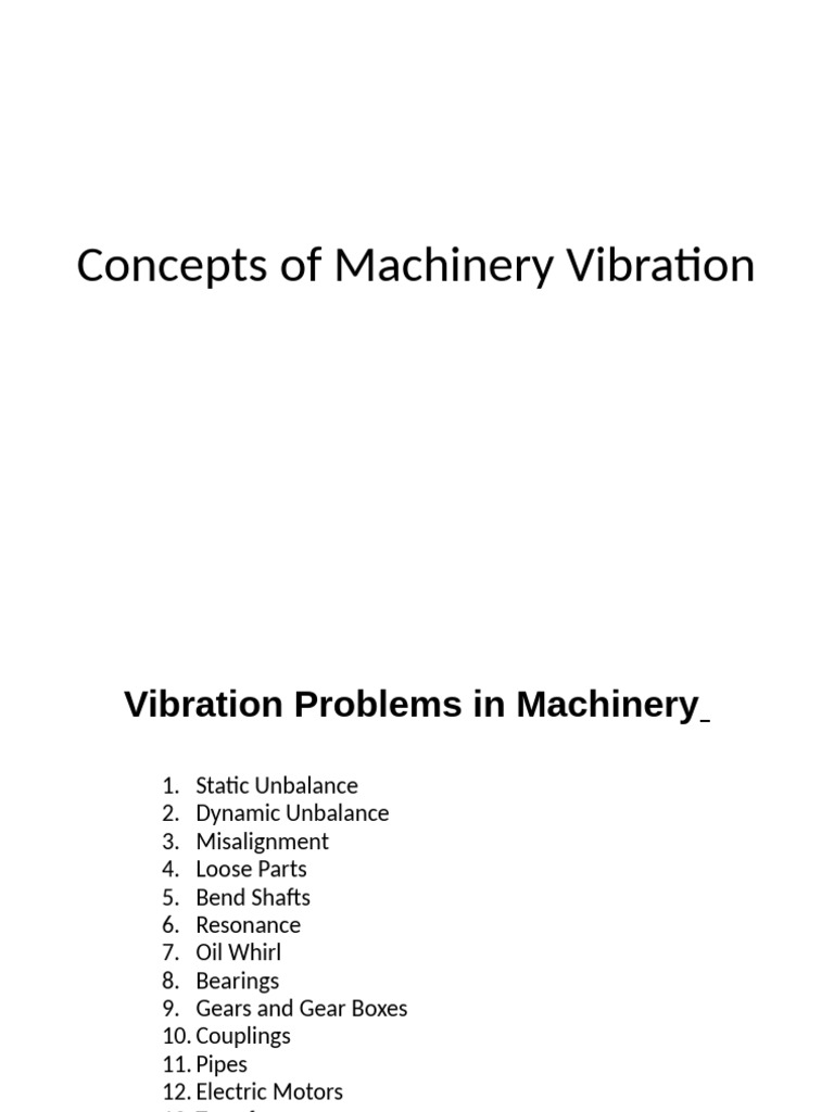 FDPM 2 Concepts of Machinery Vibration | PDF | Oscillation | Decibel