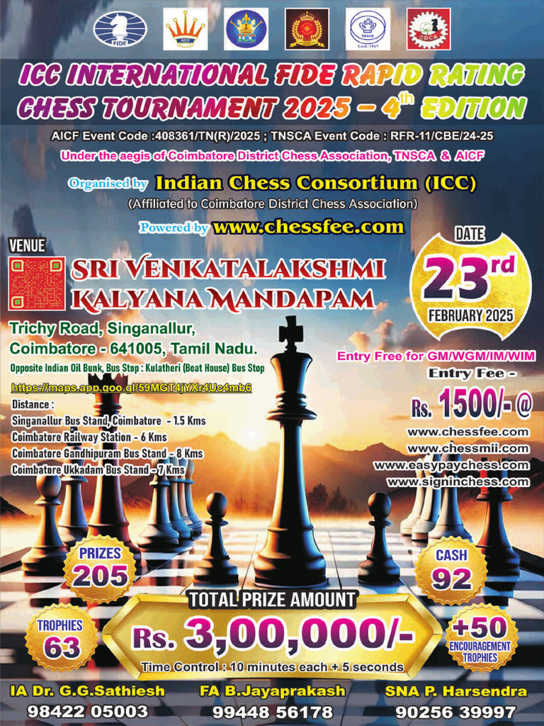 ICC International FIDE Rapid Rating 4th Edition Feb 23 | PDF