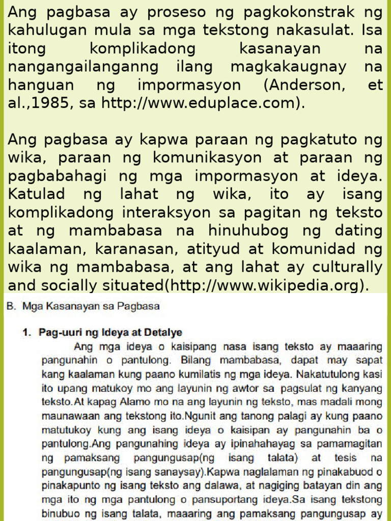 Pagbasa at Pagsusuri 2 For Grade 11 | PDF