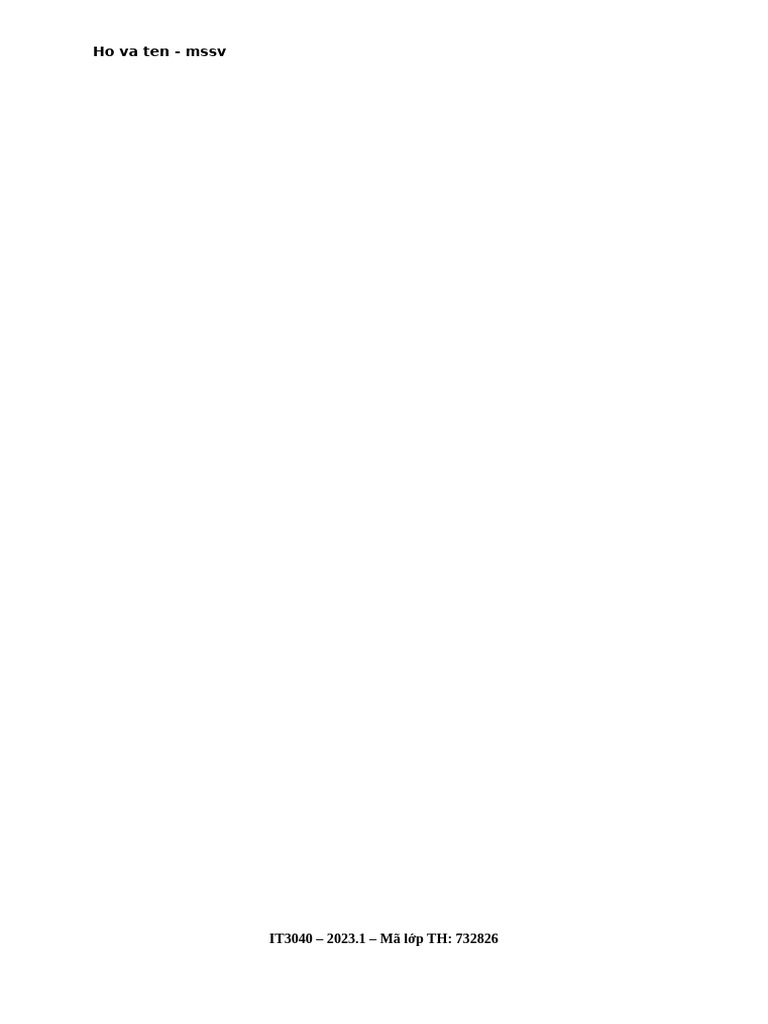 IT3040 MauBaoCao BaiTH04 | PDF