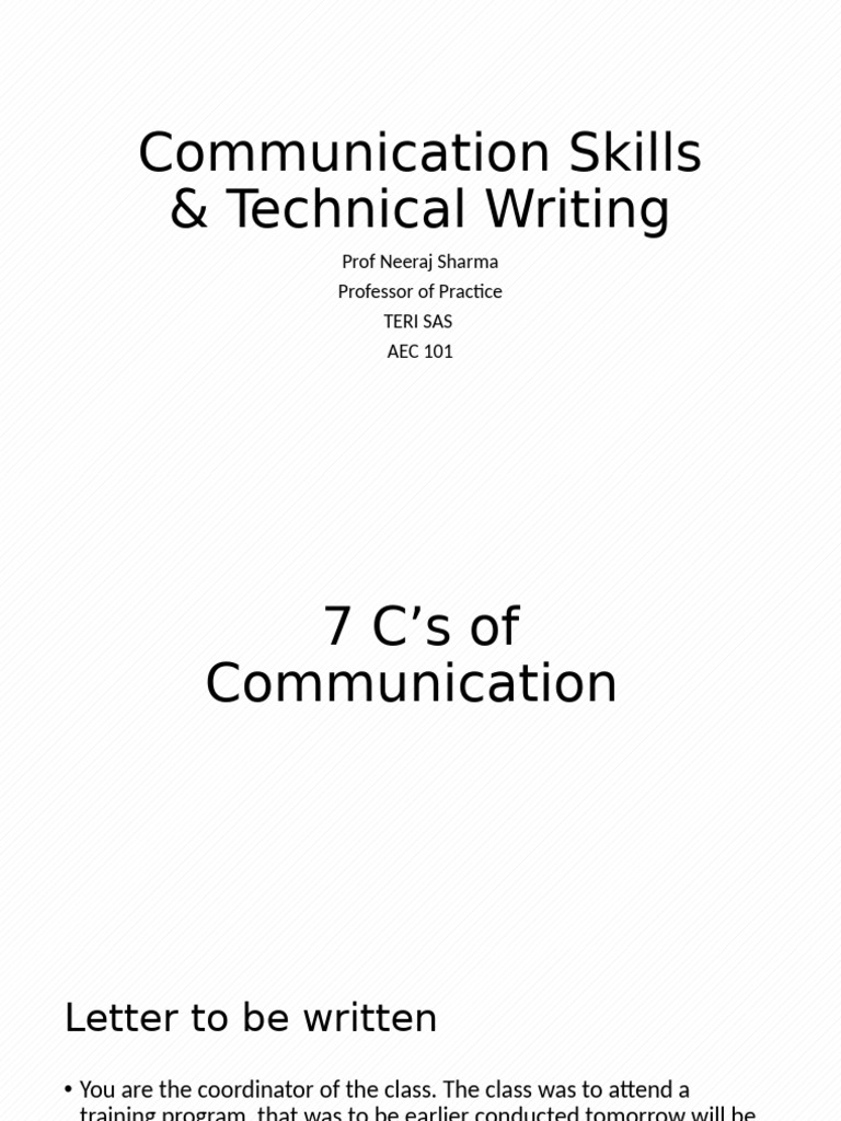 Mastering the 7 C's of Communication | PDF | Jargon | Proofreading