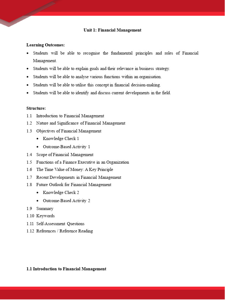 Introduction to Financial Management | PDF | Investing | Present Value