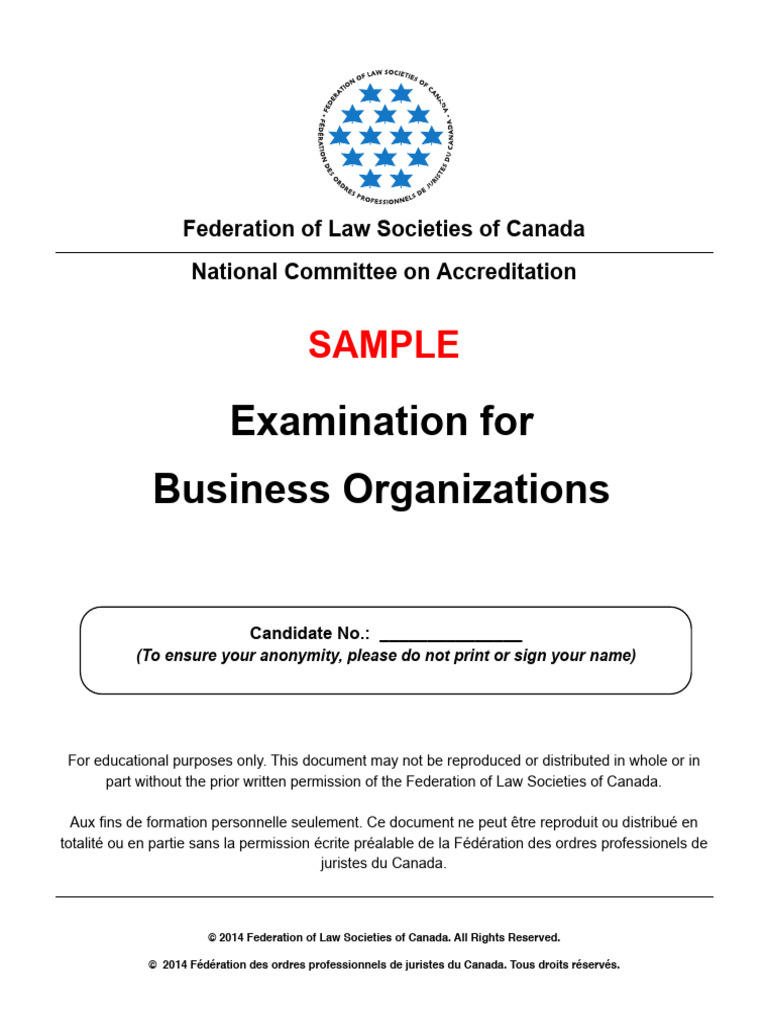 Business Organizations Exam Sample | PDF | Banks | Debt
