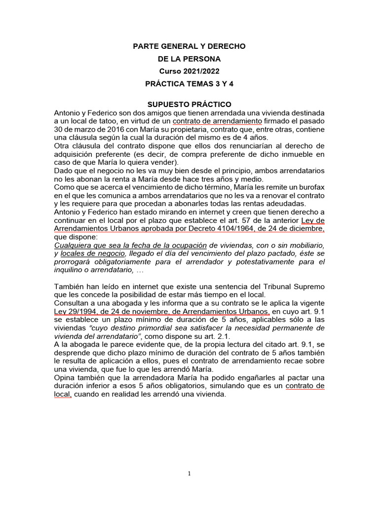PRACTICA EVALUABLE TEMAS 3 Y 4 | PDF | Justicia | Crimen y violencia