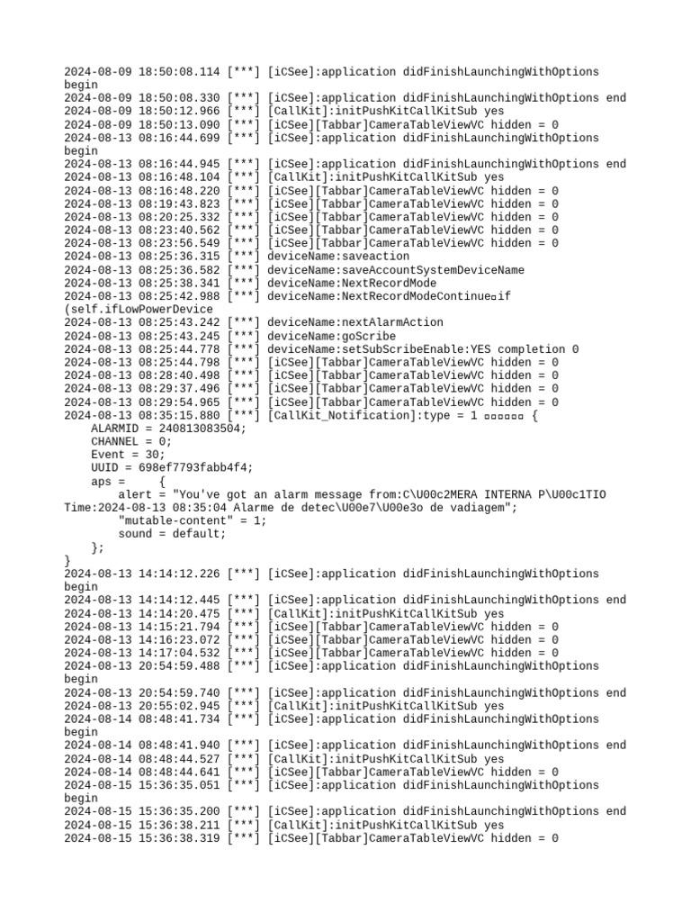 App Debug Log | PDF