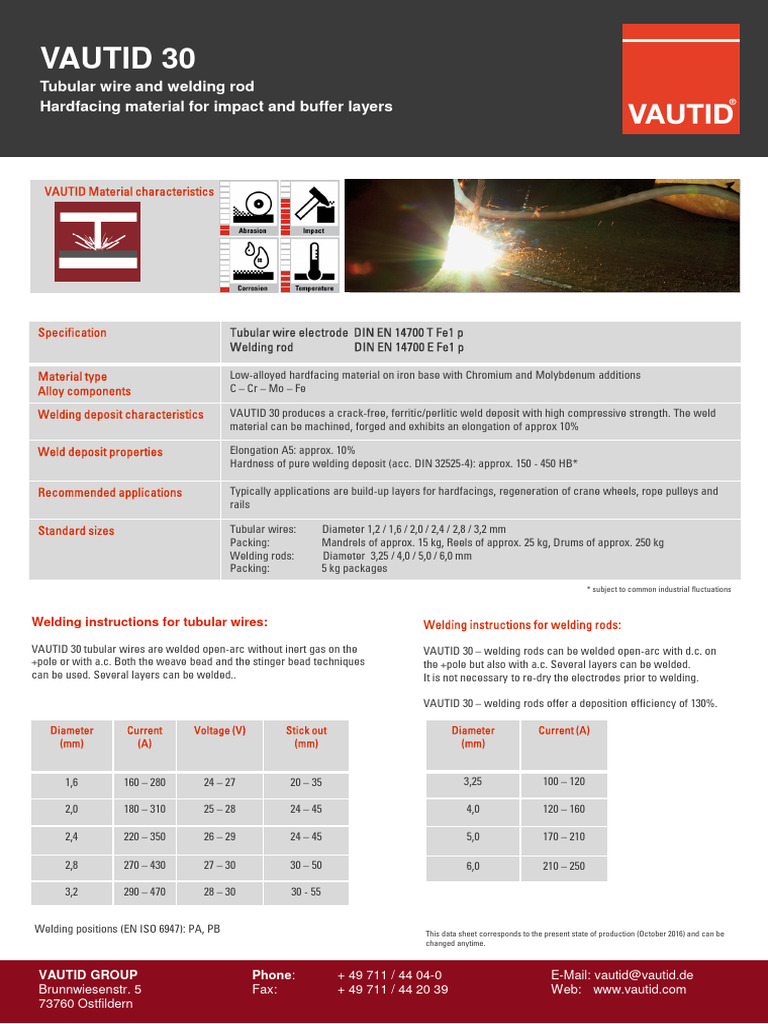 Vautid Asw 30 Engl 041016 | PDF | Welding | Construction