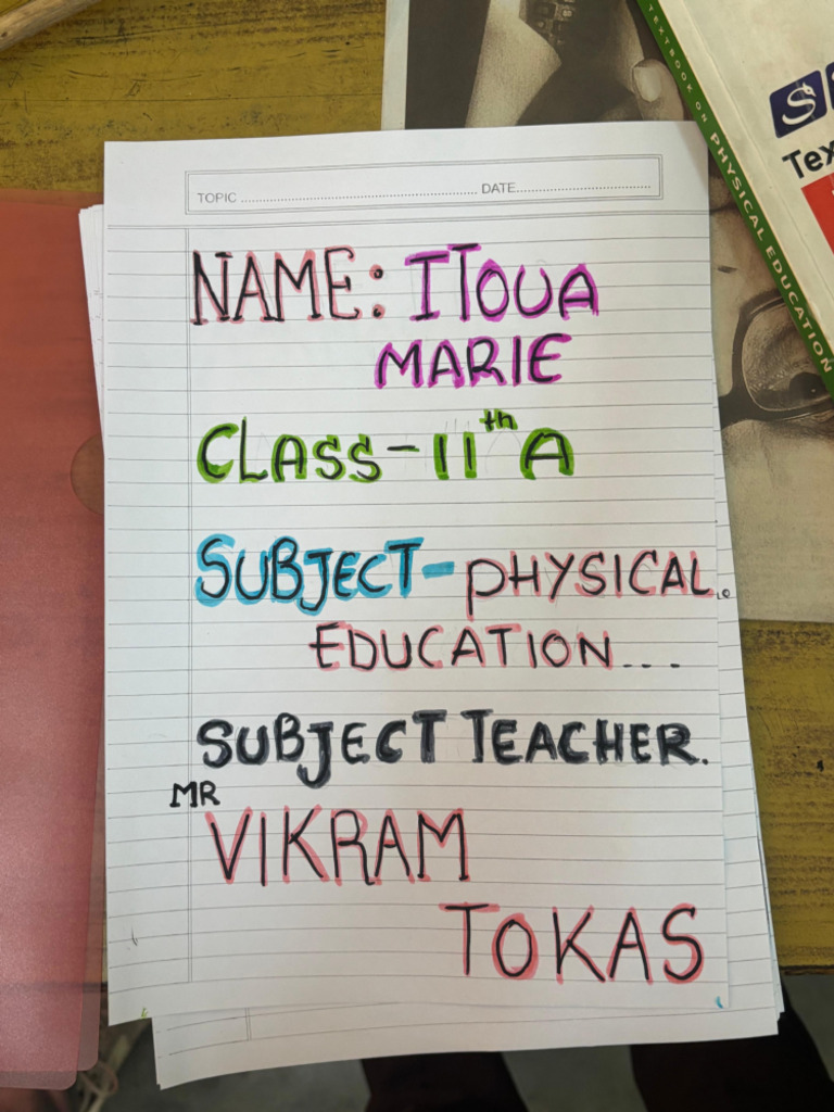 11th Phy. Education File | PDF