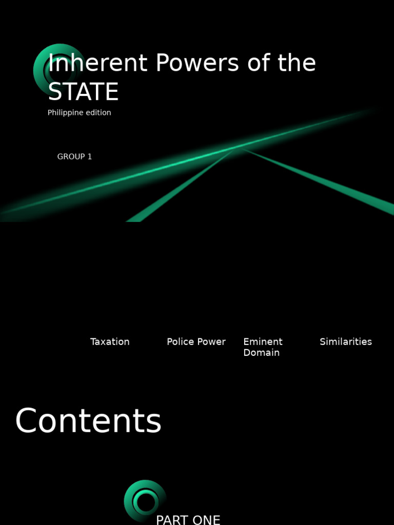 Inherent Powers of the State in the Philippines | PDF | Property ...