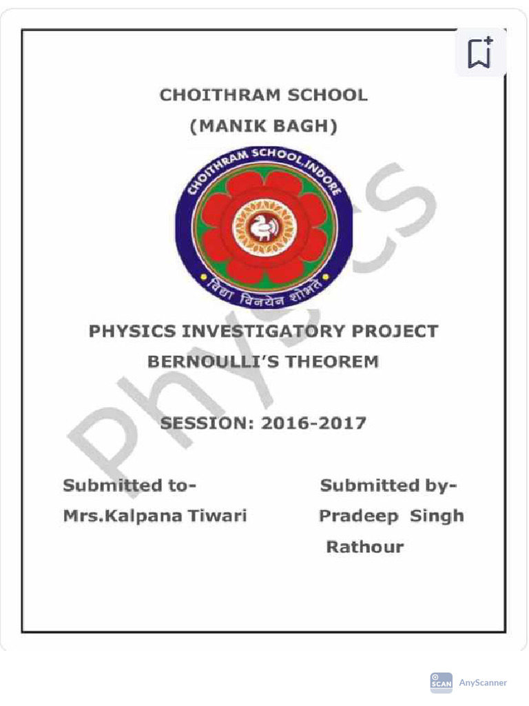 Physics Project File | PDF