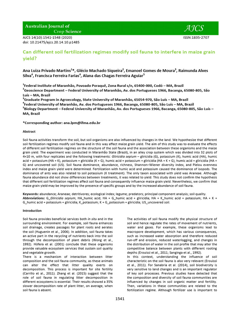 7.can Different Soil Fertilization Regimes Modify Soil Fauna To ...