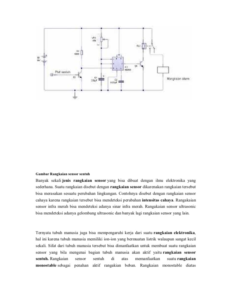 Gambar Rangkaian Sensor Sentuh | PDF | Komputer | Teknologi & Rekayasa