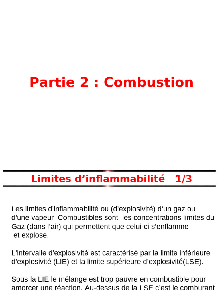 Partie 2-1 | PDF | Combustible | La combustion